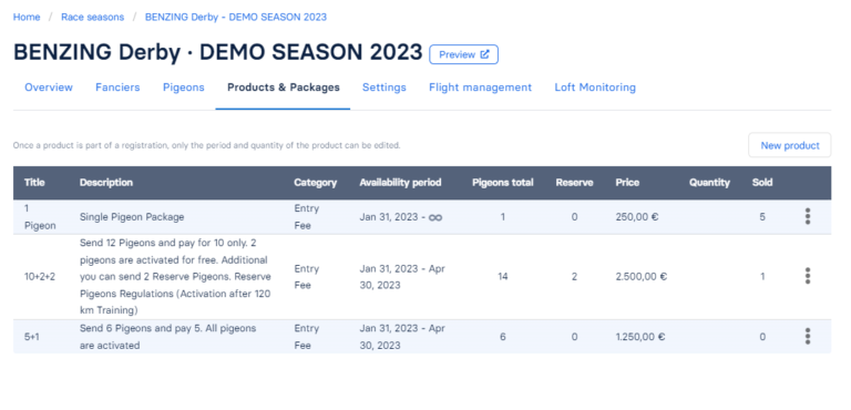 product and packages benzing derby – BENZING